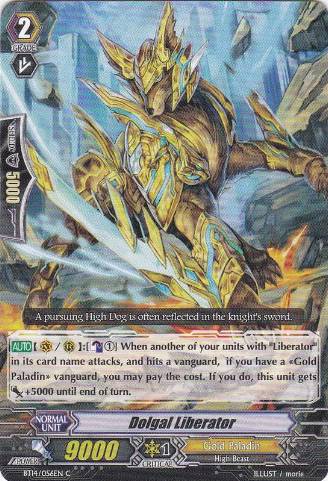 Vanguard Cardfight Gold Paladin