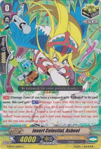 Invert Celestial, Asbeel (4260) - Cardfight Vanguard Card Database