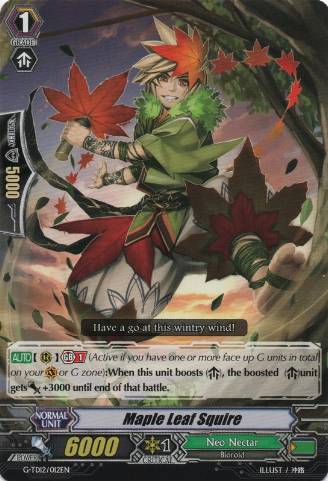 Maple Leaf Squire (5175) - Cardfight Vanguard Card Database