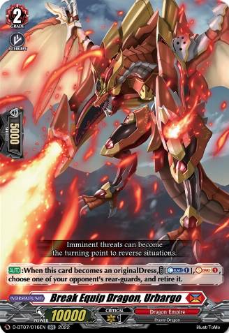 Break Equip Dragon, Urbargo (620710) - Cardfight Vanguard Card Database