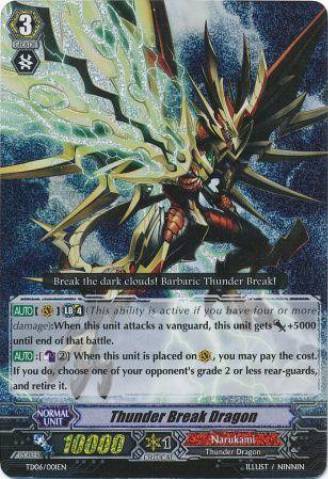 Thunder Break Dragon (8255) - Cardfight Vanguard Card Database