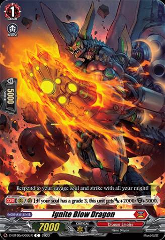 Ignite Blow Dragon (871611) - Cardfight Vanguard Card Database